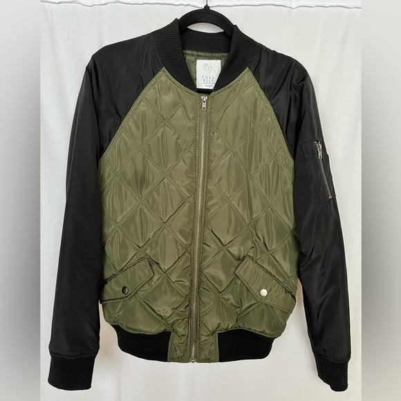 Full Tilt | Jackets & Coats | Full Tilt Army Green Bomber Jacket Sz L ...